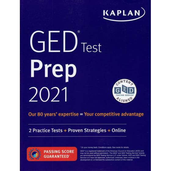 KAPLAN GED TEST PREP 2021 2 PRACTICE TESTS PROVEN STRATEGIES 