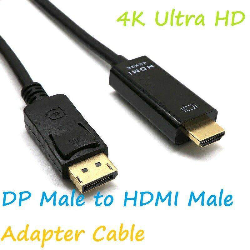4K*2K Display Port DP Plug To HDMI Male PC Monitor Display / TV 1.8m ...