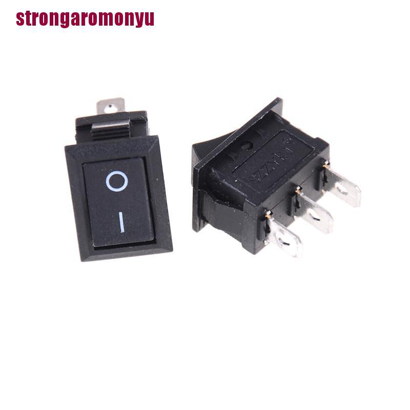 ( N979 ) 3 ชิ้น Spdt On Off On Mini Black 3 Pin สวิทช์โยก Ac 6A 250 V ...