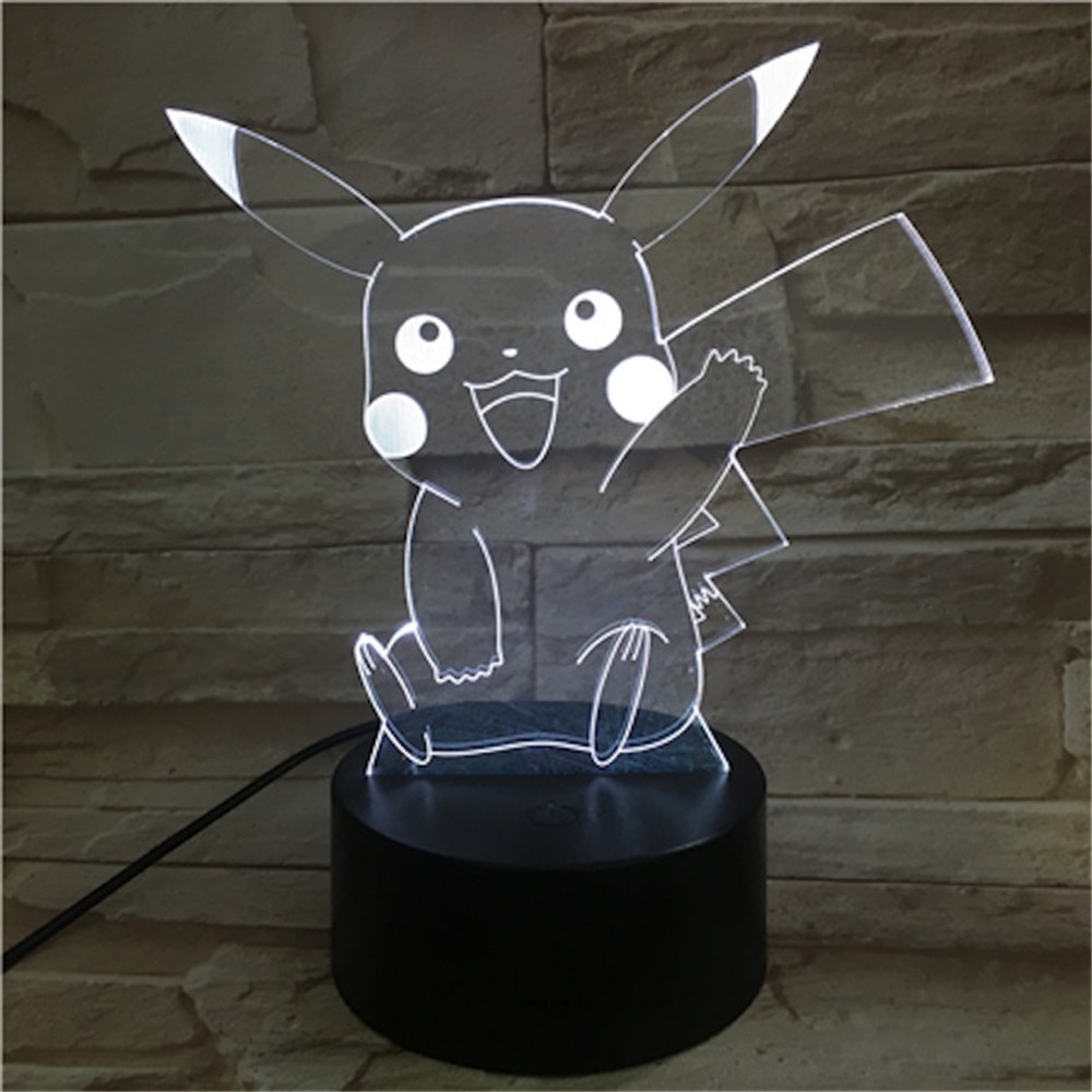 FIGMA โมเดลฟิกเกอร์ Pokemon Pikachu 3D Led เปลี่ยนสีได้ สําหรับเก็บสะสม ...