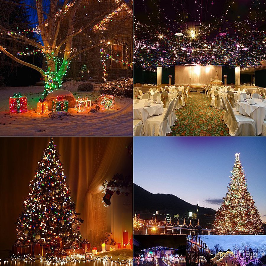 10M 20M 30M 50M 100M 24V Safe Voltage Green Cable LED String lights ...
