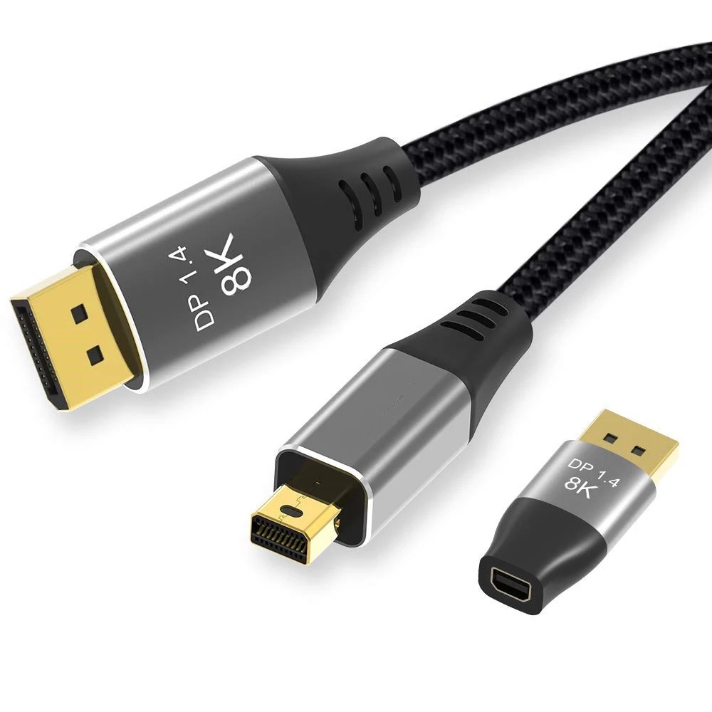 Mini DP to DP Cable DP Ver 1.4 Bidirectional Conversion Support 8K@60Hz ...