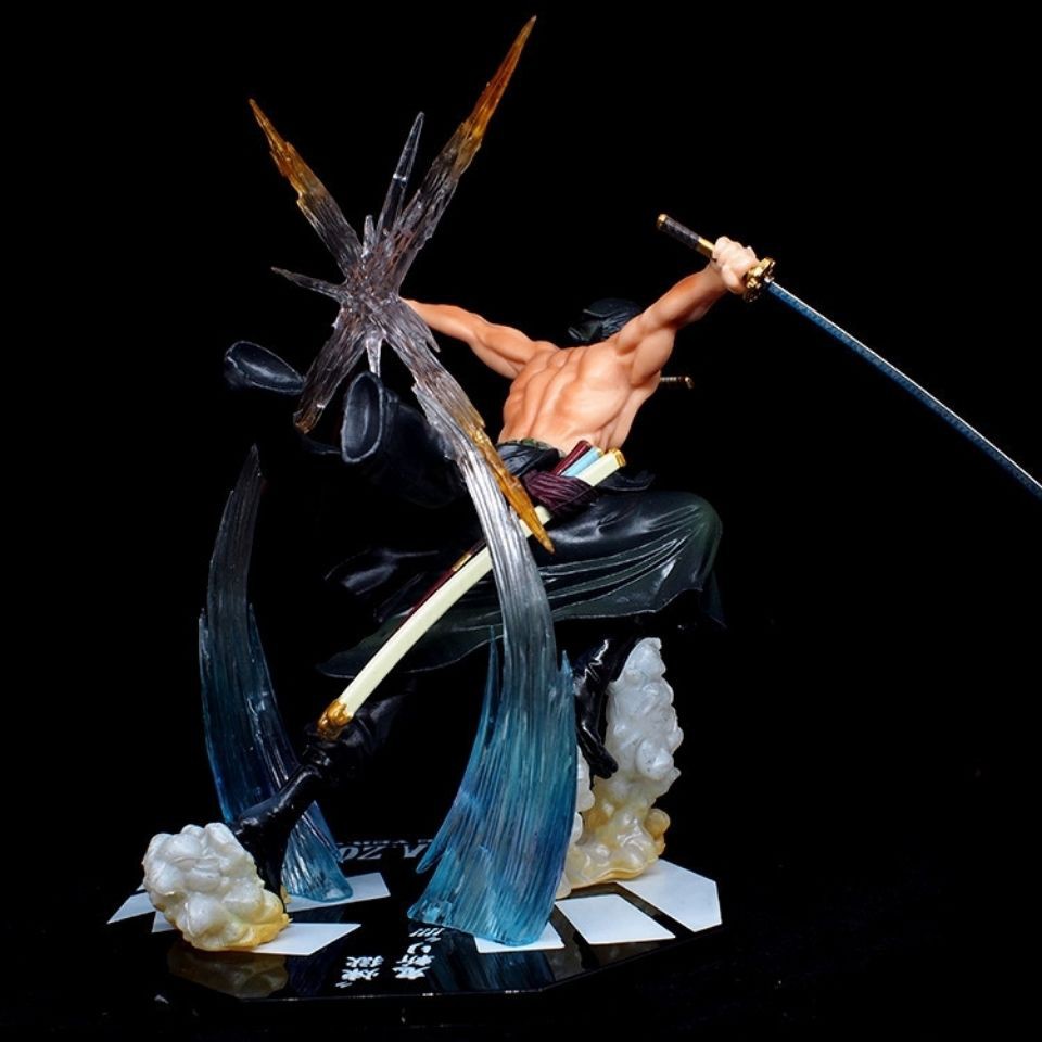 【พิเศษ】One Piece รูป Zorro Luffy Ace สามดาบ Infernal Demon Slash Luo ...