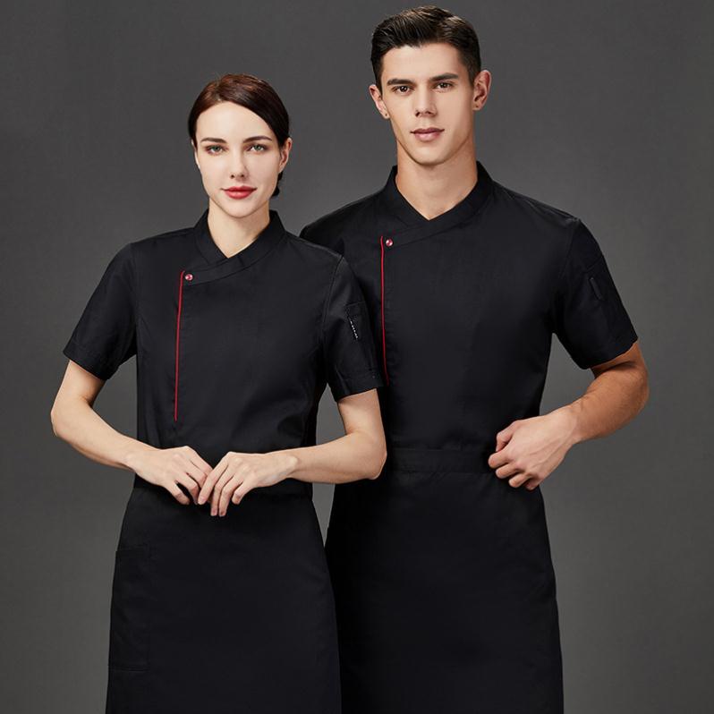 Hotel Chef Workwear Mens Short-Sleeved Hot Pot Back Kitchen Set t ...