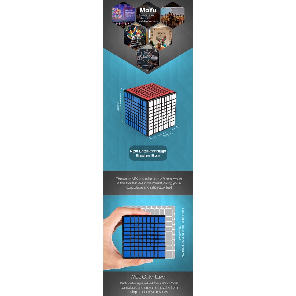 现货MOYU Meilong 9x9 10x10 11x11 12x12 13x13 Magic Cubes Speed Puzzle Cubes Toys Professional ...