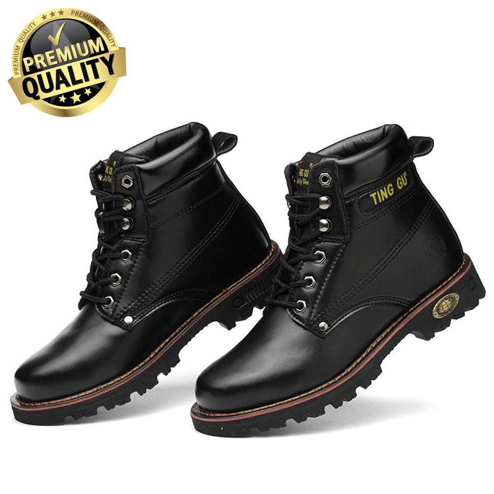 TING GU รองเท้าSafety รองเท้าเซฟตี้หัวเหล็ก รหัสSHO-055 สีเหลืองดำ ...