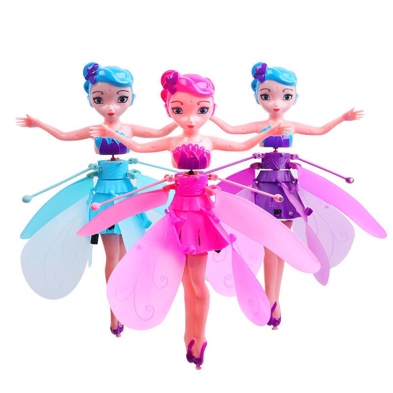 Remote Control Flying Fairy Princess Infrared Sensor Dolls Mini RC ...
