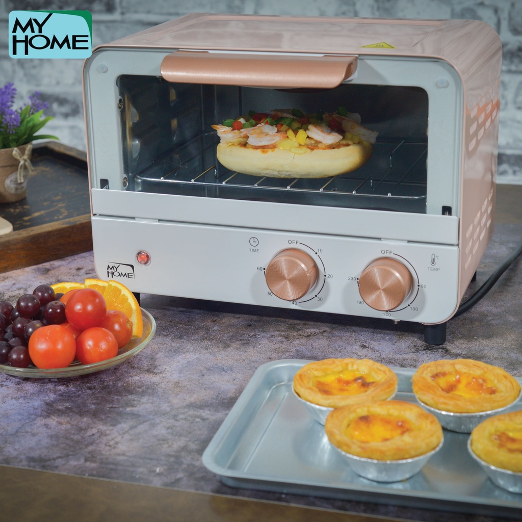 MY HOME เตาอบไฟฟ้า OV1800 MH (PINK) ความจุ 9 ลิตร รับประกัน 2 ปี ...