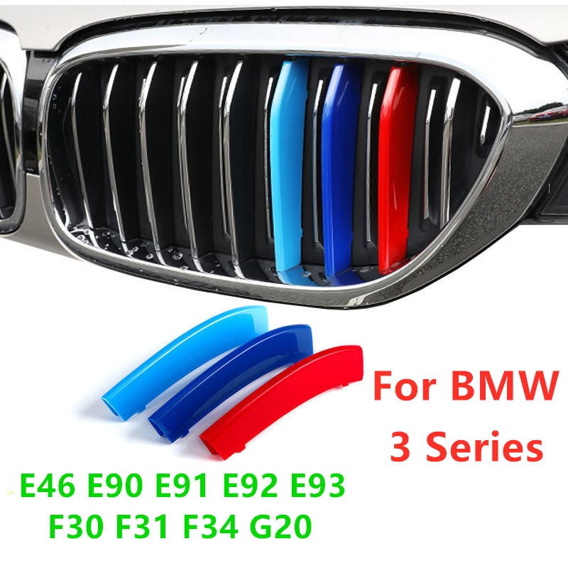 In StockCar Front Grille Trim Strips for BMW 3 Series E46 E90 E91 E92 E93 F30 F31 F34 G20 M ...