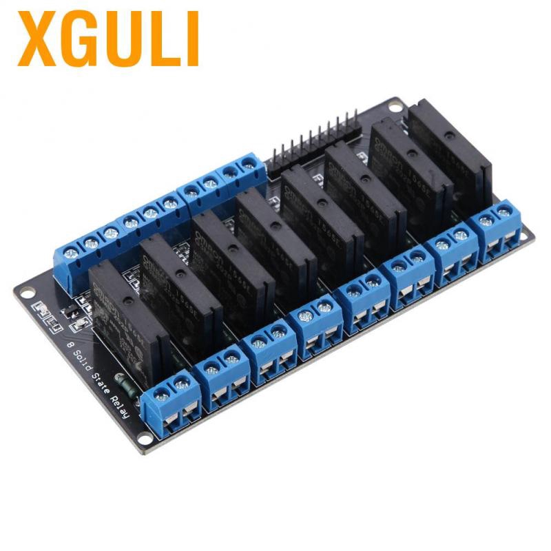 Xguli 5 V 8 Channel Solid State Relay Module with Fuse High Level Trigger 2A - xguli.th - ThaiPick