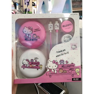 [ลิขสิทธิ์แท้ Sanrio] Rizz(ริซ) สายชาร์จ Hello Kitty LightningและMicro ...