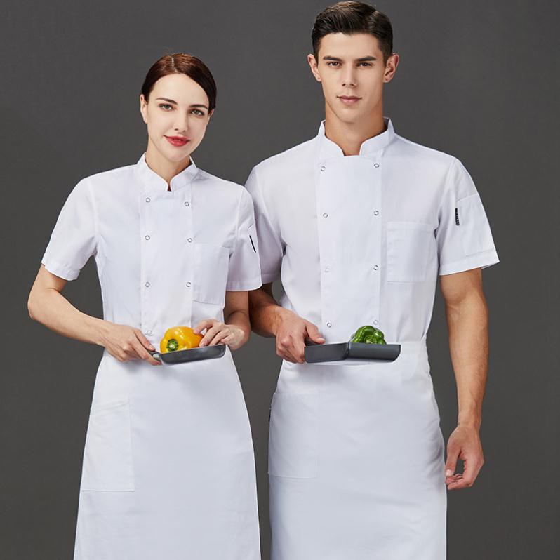 Catering Hotel Chef Workwear Short-Sleeved Mens Hot Pot Restaurant ...