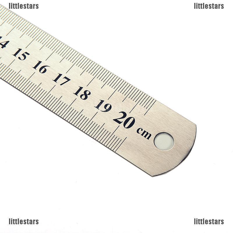 {LUV} CH 20cm Metal Ruler Metric Rule Precision Double Sided Measuring ...