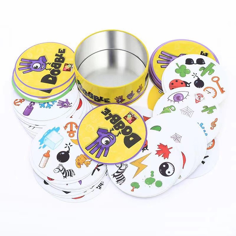 พร้อมส่งในไทย บอร์ดเกม การ์ดเกมของเล่น Dobble Spot it card เกมจับคู่ ...