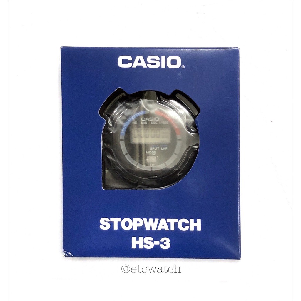 พร้อมส่ง> นาฬิกาจับเวลา Casio HS-3 พร้อมใบรับประกัน 1 ปี hK8U | Shopee ...