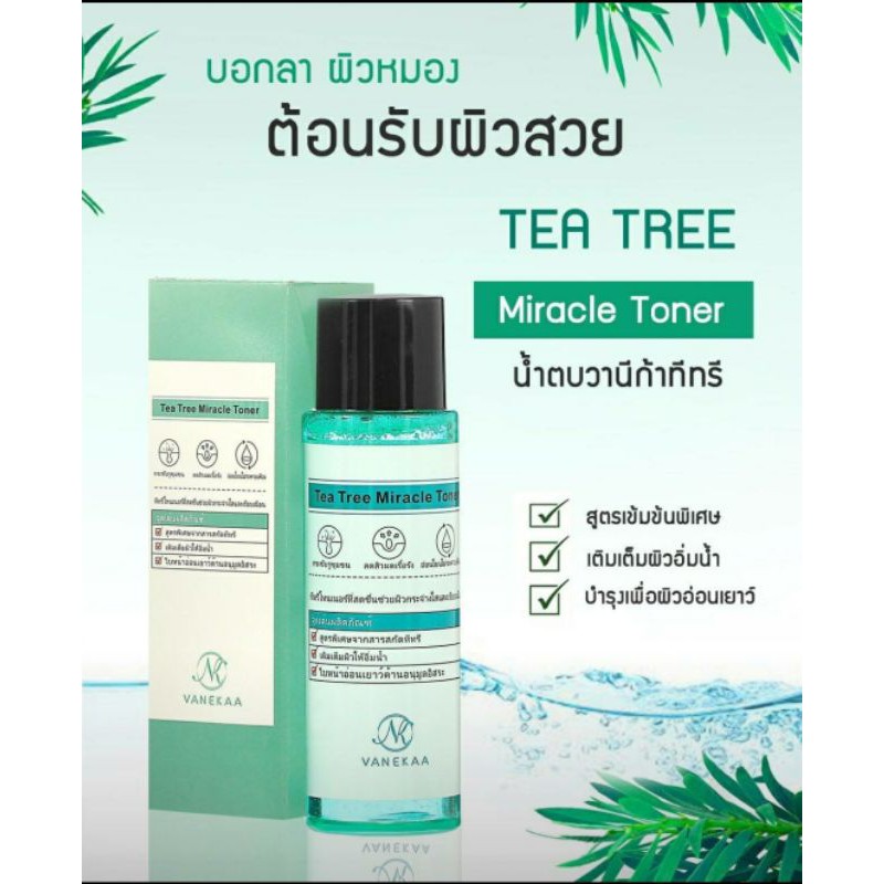 Vanekaa TEA TREE โทนเนอร์ชาเขียวของแท้100% | Shopee Thailand