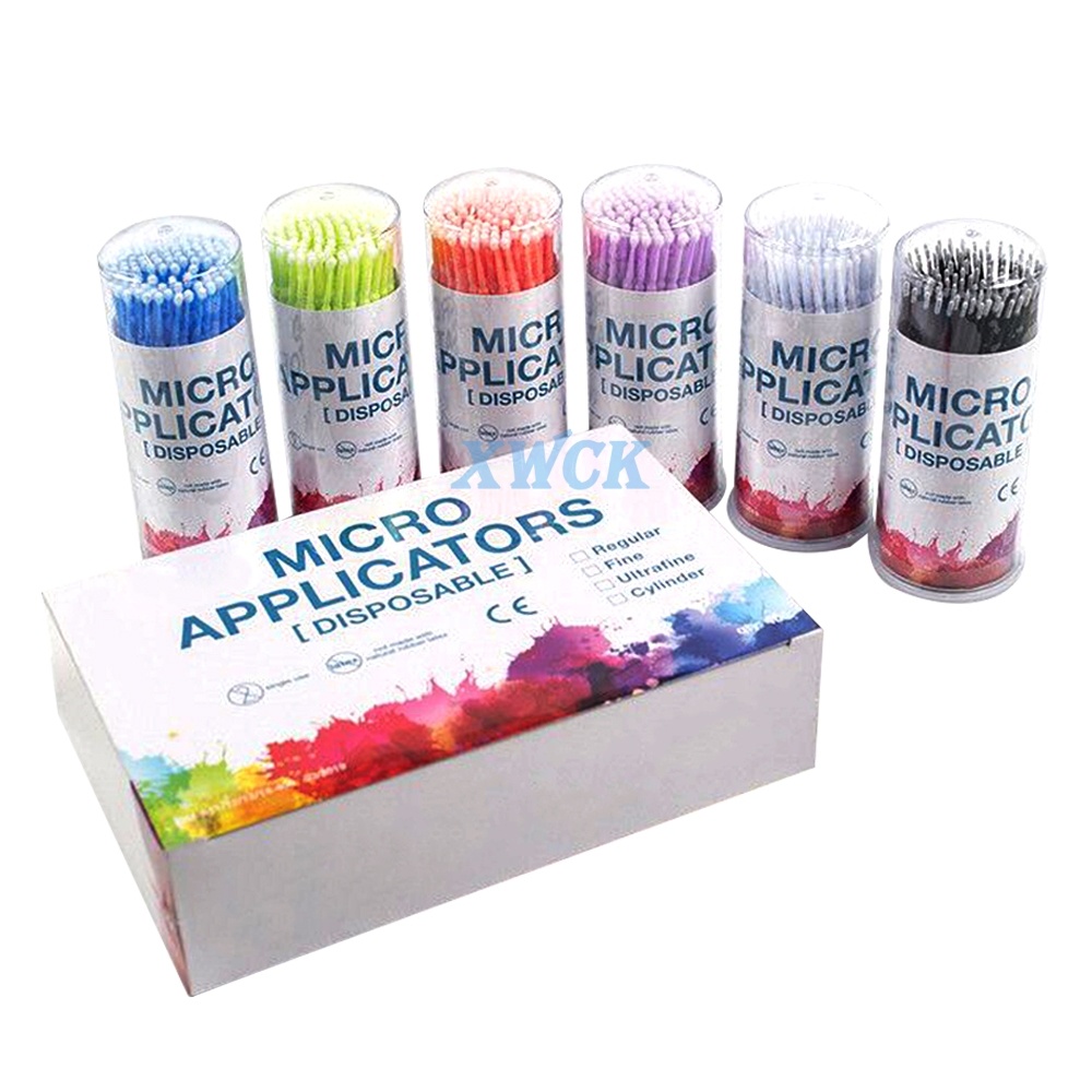 100PCSBottle Dental Disposable Micro Applicators Brushes Dental Brush ...