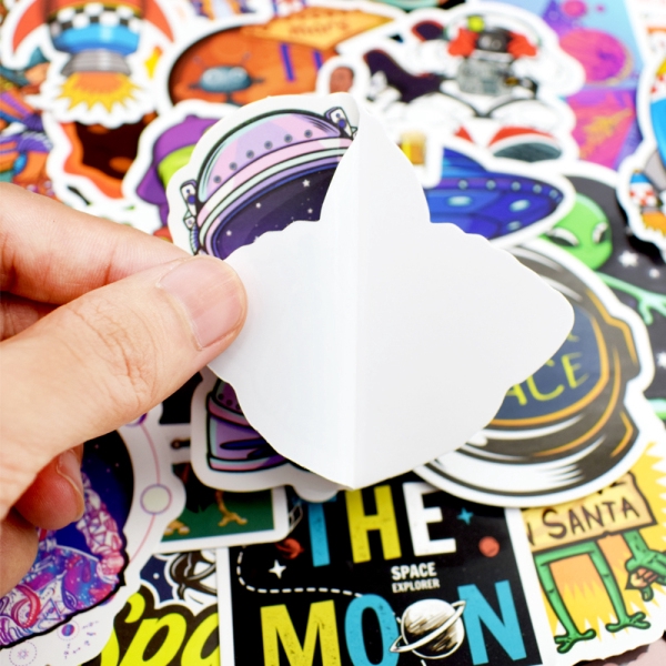 50pcs/set Outer Space Stickers Toys for Scrapbooking Skateboard Laptop ...