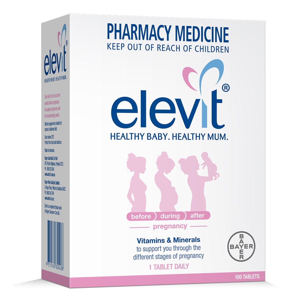 Elevit Pregnancy Multivitamin 100 Tablets | Shopee Thailand