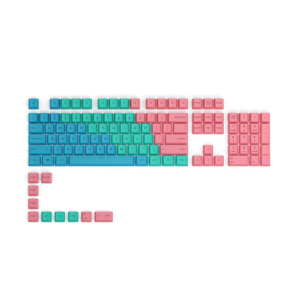 GLORIOUS GPBT KEYCAPS - ปุ่มเปลี่ยนตัวอักษรคีย์บอร์ด 114 KEY LAYOUT US ...