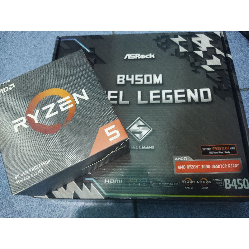 cpu r5 3600 b450m steel legend ปก.เหลือๆ - poplnw222 - ThaiPick