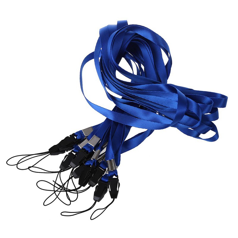 10 * blue Neck Strap ID Pass Card Badge Card Gym card Mobile Phone USB ...