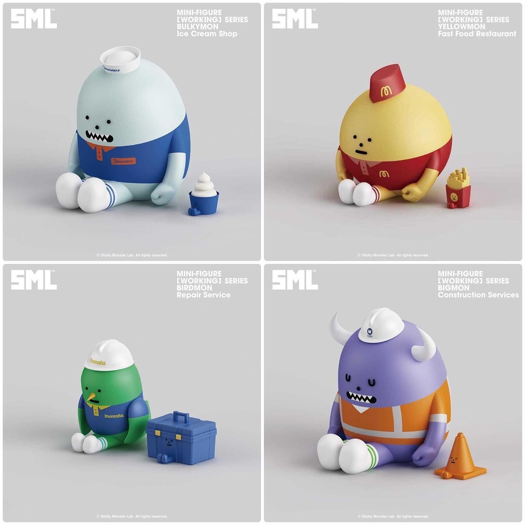 พร้อมส่ง แบบตัวแยก Sticky Monster Lab SML Mini Figures Blindbox Vol.3 ...