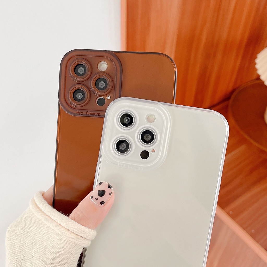 Ins Pure Color Transparent Soft Case for IPhone 13 12 Pro ProMax 11 ...