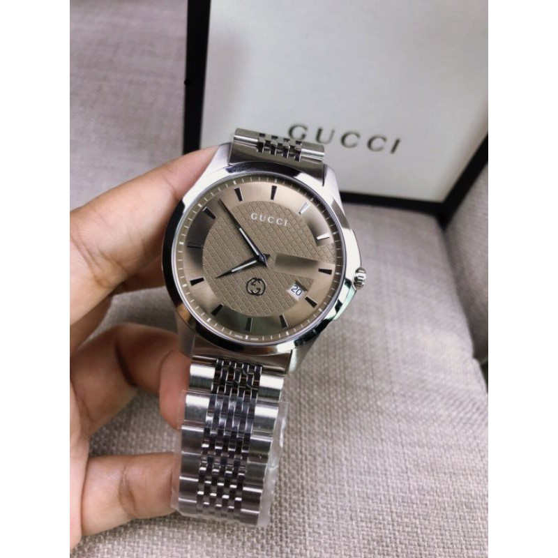 GUCCI G Timeless Men's Watch #YA126406 | Shopee Thailand