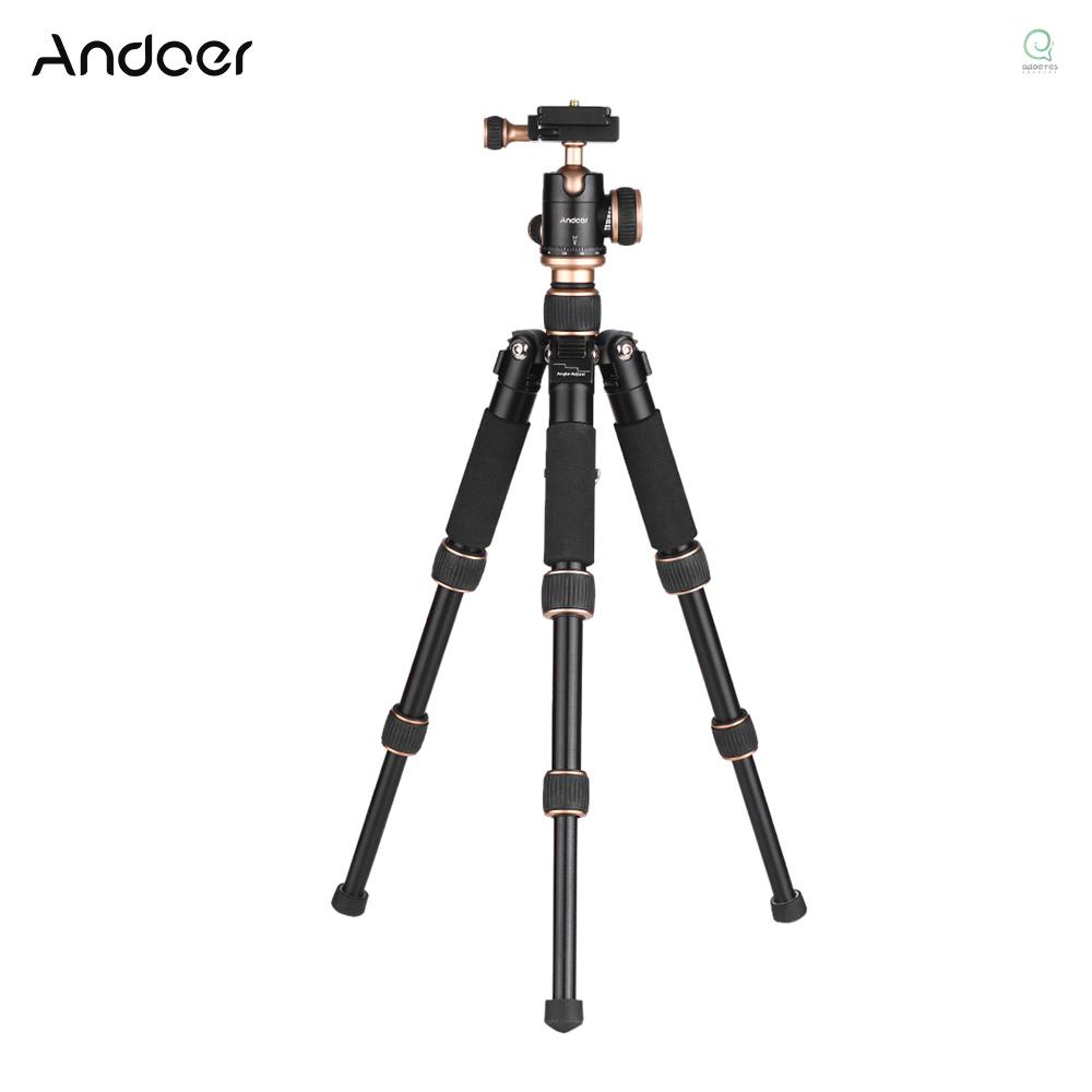 Andoer ขาตั้งกล้อง โลหะผสมอลูมิเนียม หมุนได้ 360 องศา จุสูงสุด 5 กก 11