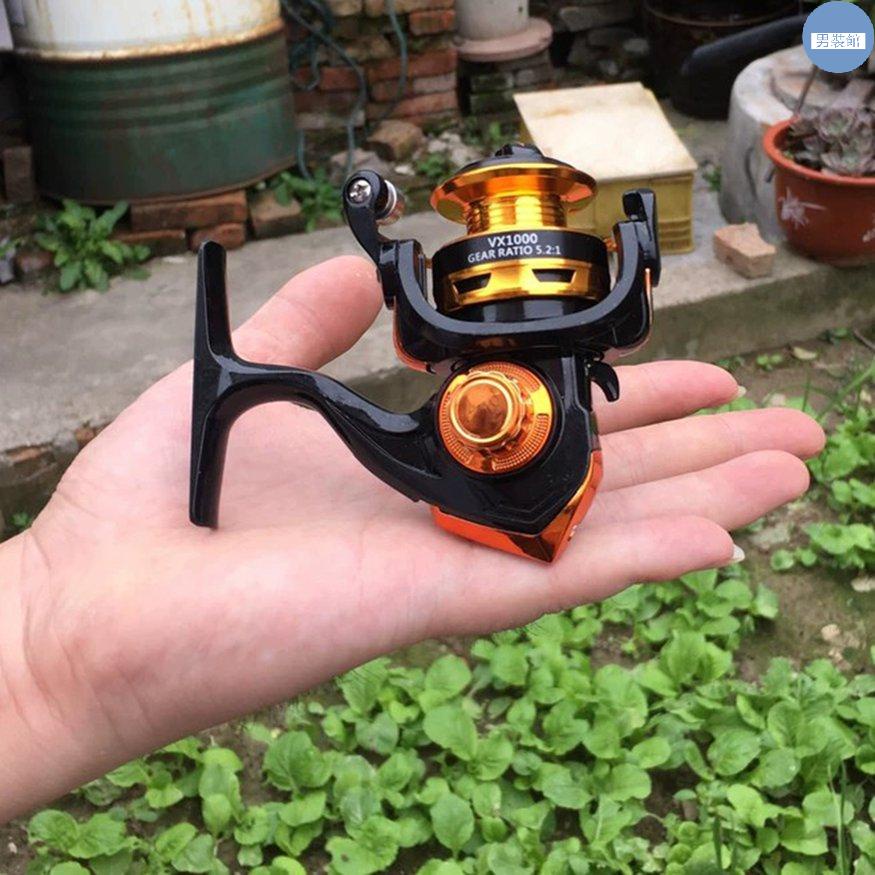 Metal Spool Mini Spinning Reel Outdoor Ice Fishing Raft Fishing Rod ...