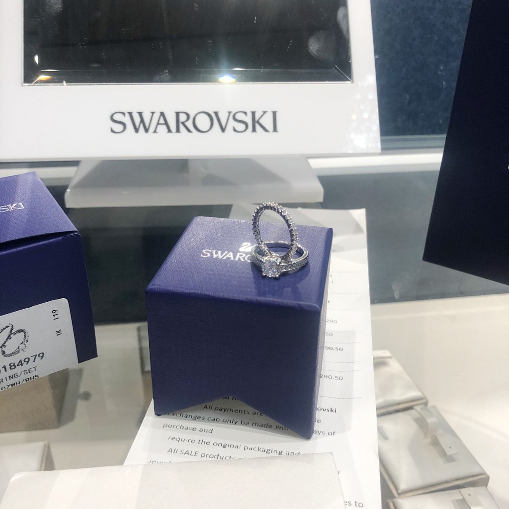 Swarovsk สร้อยคอจี้แหวนคู่สําหรับผู้หญิง 5240524 - hktoth.th - ThaiPick