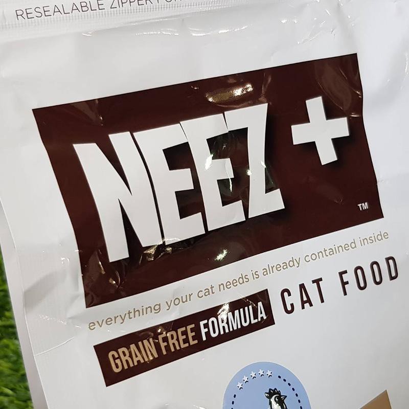 (แพค2ถุง) อาหารแมว NEEZPLUS เกรนฟรี สูตรไก่ ขนาด 2Kg2 สำหรับแมว4เดือน ...