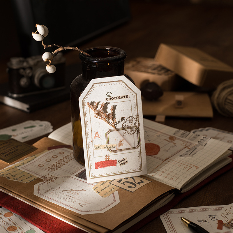 Paper Notes Light Retro Basic Series Creative Simple Tent Message Plan ...