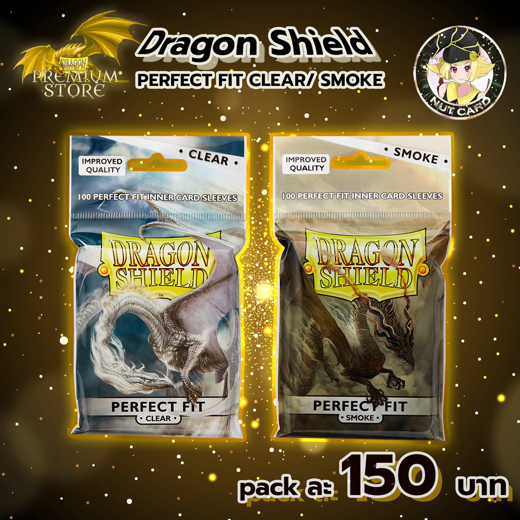 Dragon Shield Dragon Shield 100 Perfect Fit Toploading - Clear - nutcardtcg - ThaiPick