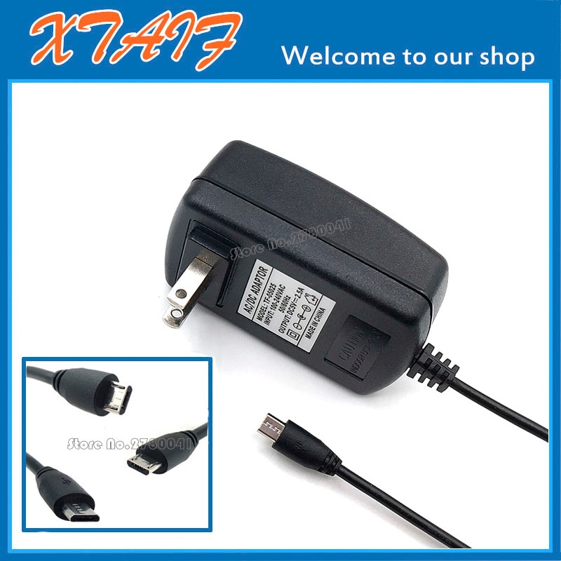 ปลั๊ก Us AC 100-240V DC 5V 2.5A Micro USB สําหรับ Raspberry Pi BB 2 3 ...