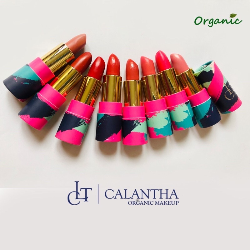 ลิปสติกวีแกน ลิปสติกออร์แกนิค CALANTHA คาลันธา เซมิแมท บางเบา เรียบ ...