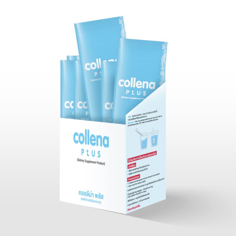 คอลลีน่า พลัส คอลลาเจน วิตามินบำรุงผิวเสีย เสริมภูมิ หน้าใส ผิวขาว ลด ...