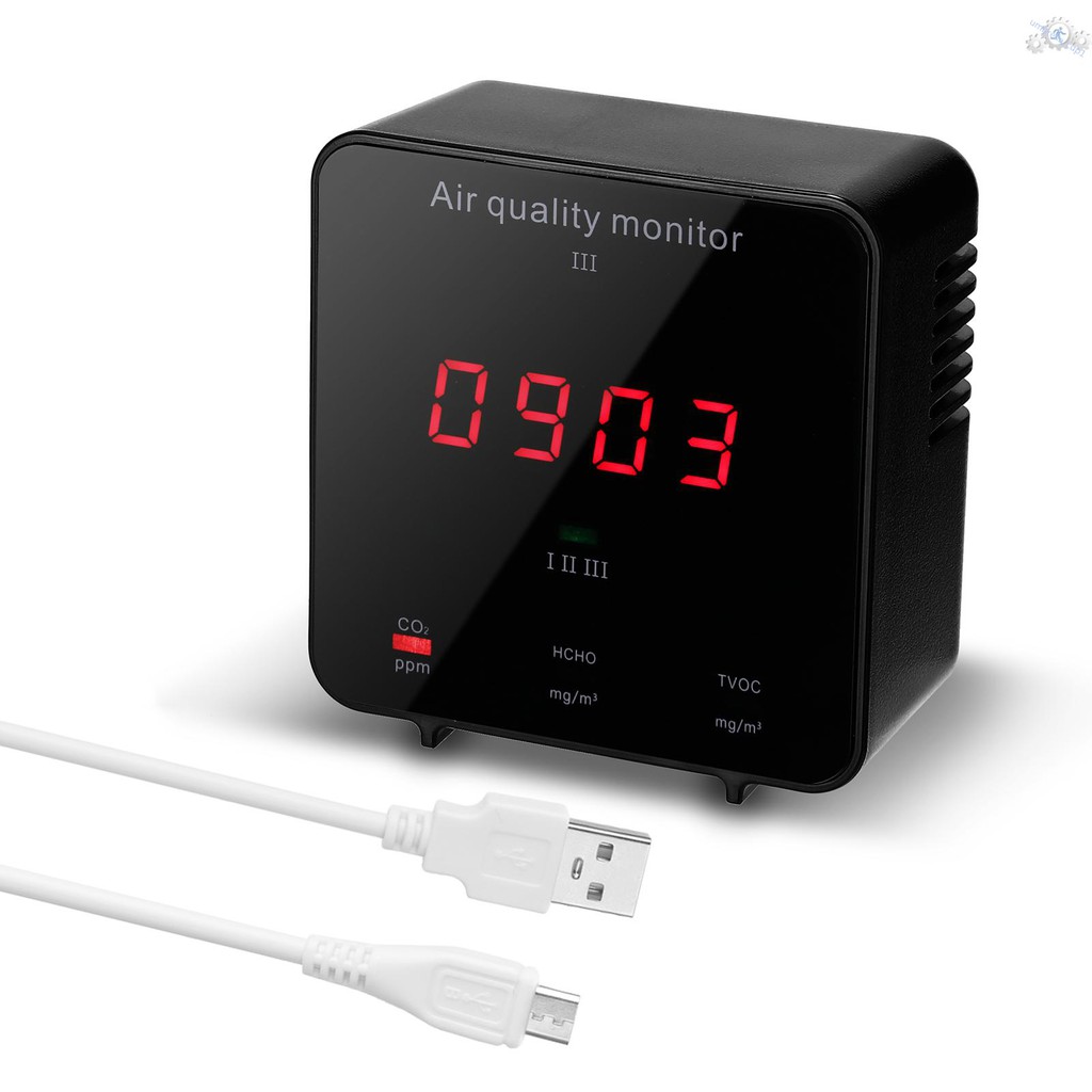 Multifunctional Air Quality Detector Formaldehyde HCHO Detector Carbon ...