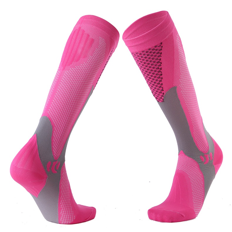 Men Women Compression Professional Soccer Socks outdoor Running Cycling Basketball breathable ...