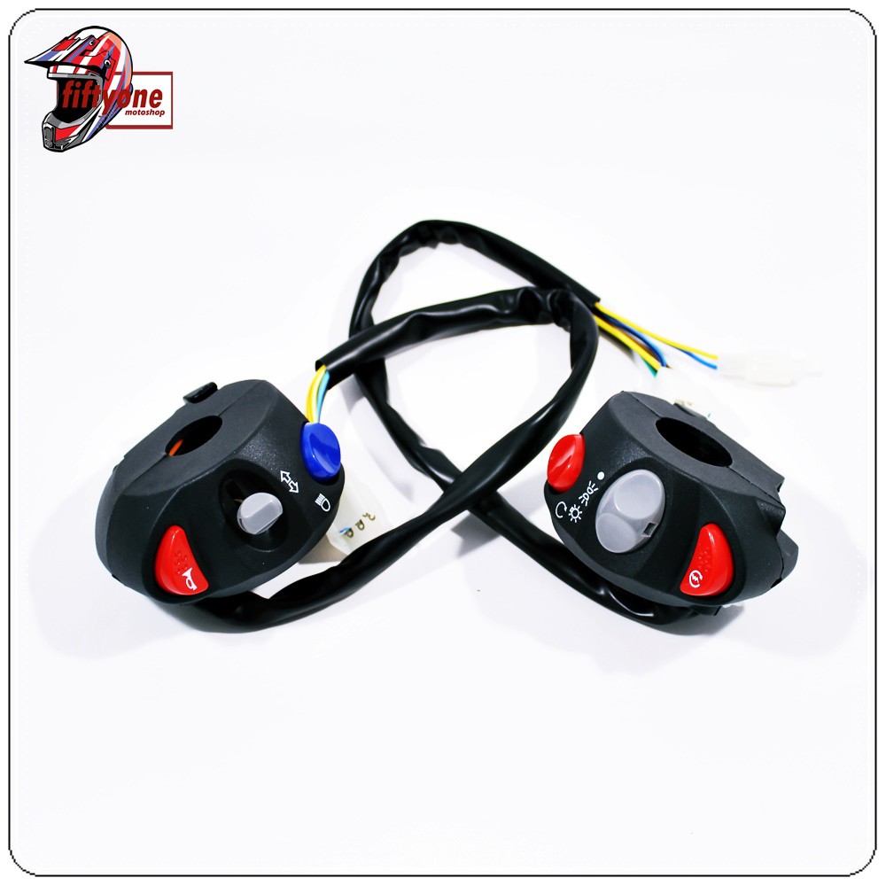 โดมิโนมอเตอร์สวิทช์ชุดไฟซ้ายขวา Sen Lights และสากล | Shopee Thailand