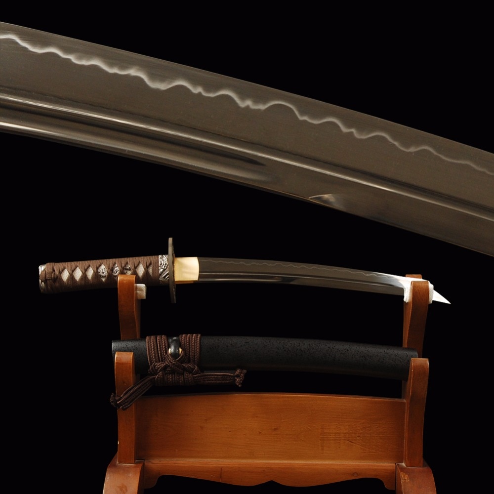 Very Sharp Japanese Tanto Sword 1095 Carbon Steel Clay Tempered ...