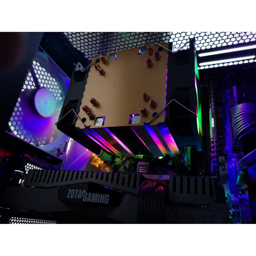 พัดลม CPU COOLER RGB 3FAN 3PIN 6 ท่อทองแดง TDP 125W สินค้าใหม่ ประกัน 1 ...