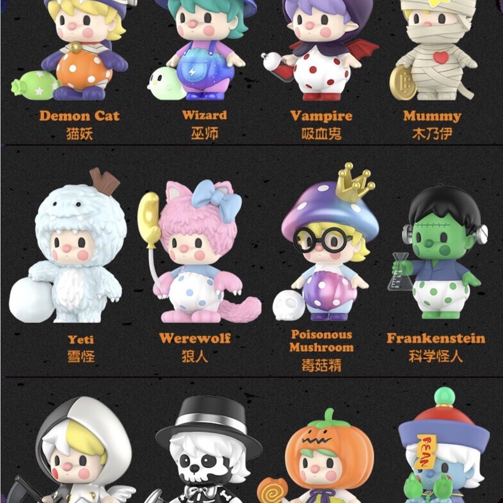 Bubble Mart Popmart Small Sweet Bean Joy Halloween Blind Box Confirmed ...