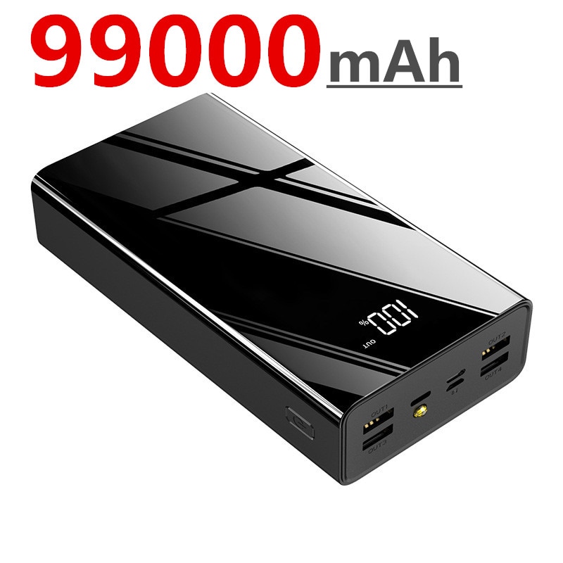 Original Power Bank 99000mAh Large Capacity External Battery Fast ...