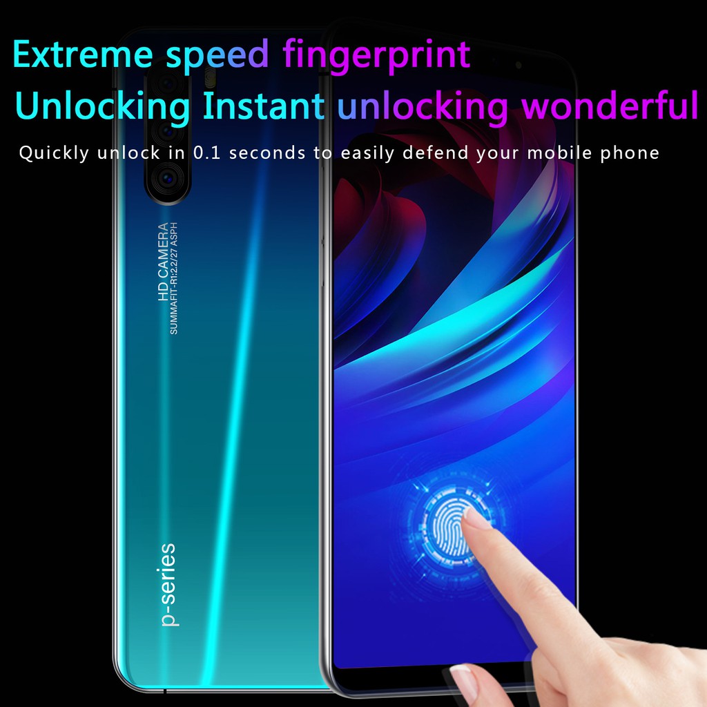 P31 PRO 6.1 นิ้ว HD hd หน้าจอเต็มหน้าจอจดจำใบหน้า （จดจำลายนิ้วมือ+การ ...