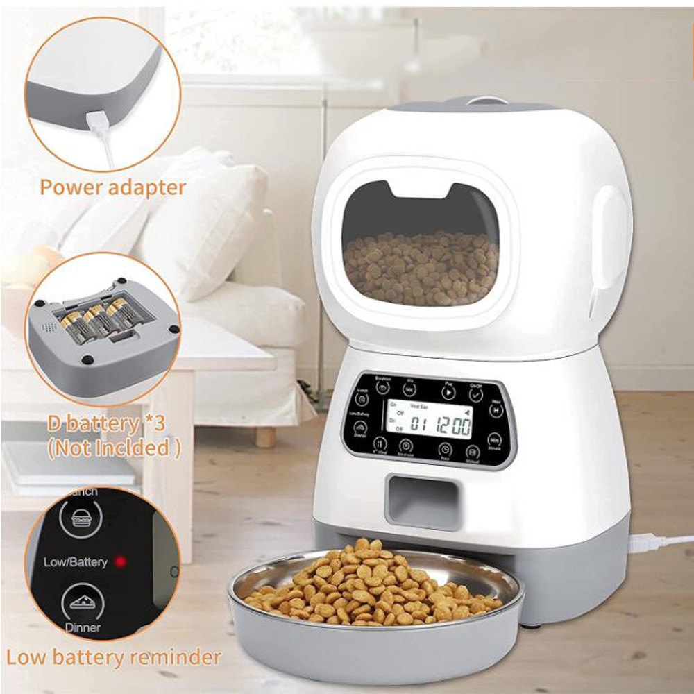 Pet Automatic et Feeder 3.5L Smart Food Disenser For Cats Dogs ortion ...