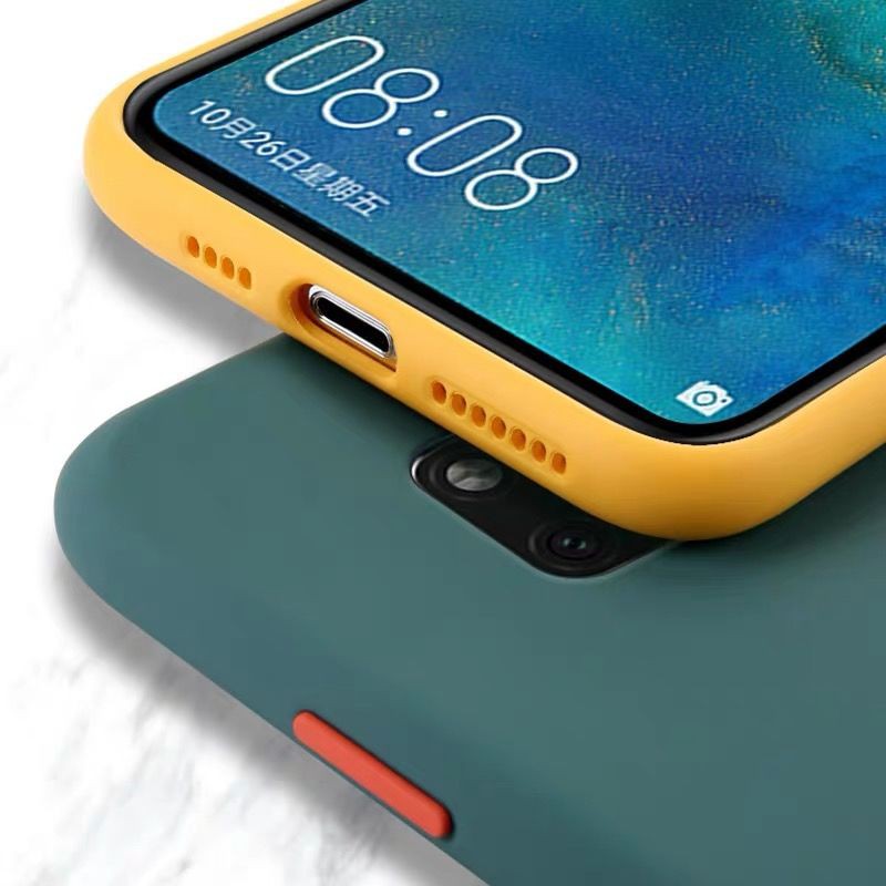 Huawei mate20 เคสโทรศัพท์มือถือซิลิโคนเหลว p20 สีที่ตัดกัน mate20pro สุทธิสีแดงเปลือกแข็งป้องกัน ...