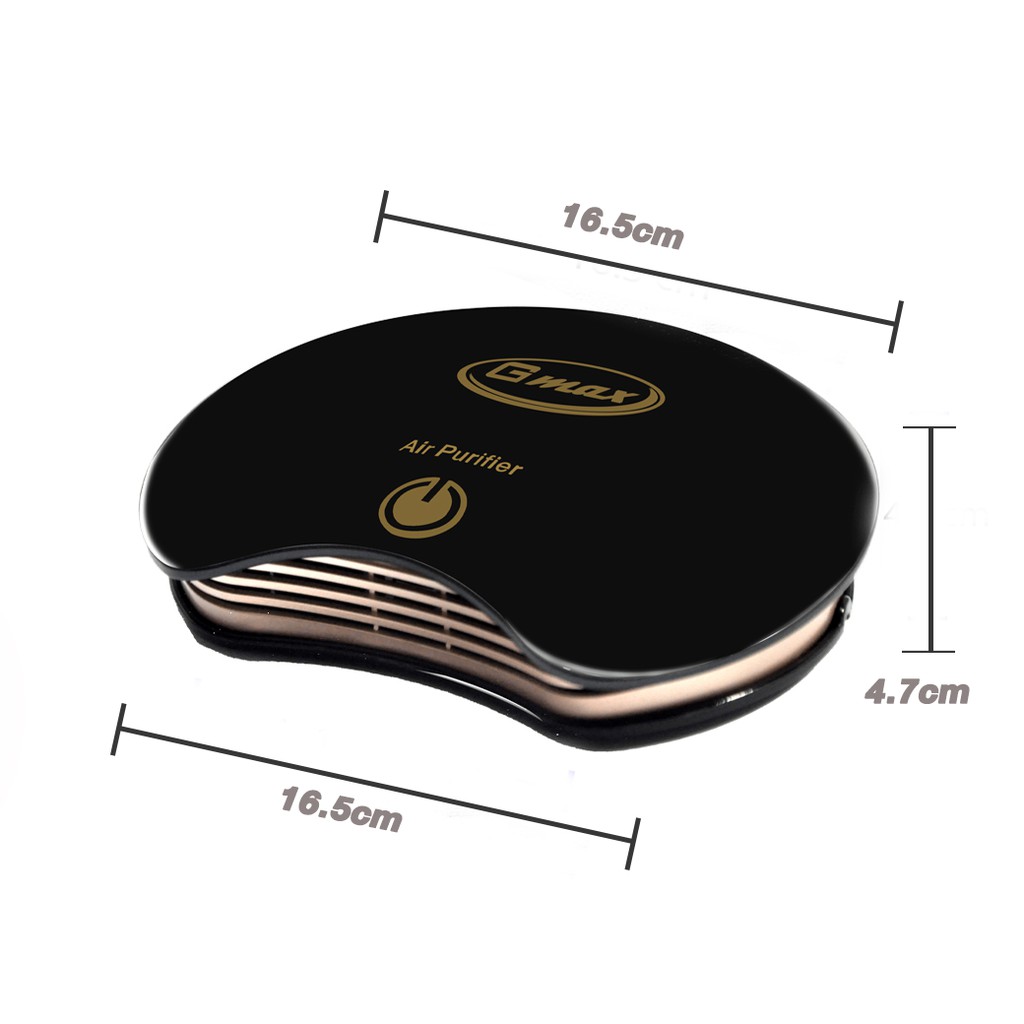 Gmax เครื่องฟอกอากาศ 2 in 1 ในรถหรือโต๊ะทำงานรุ่น AP-002B ขนาด 15-18ตารางเมตร (สินค้ารับประกัน 1 ...