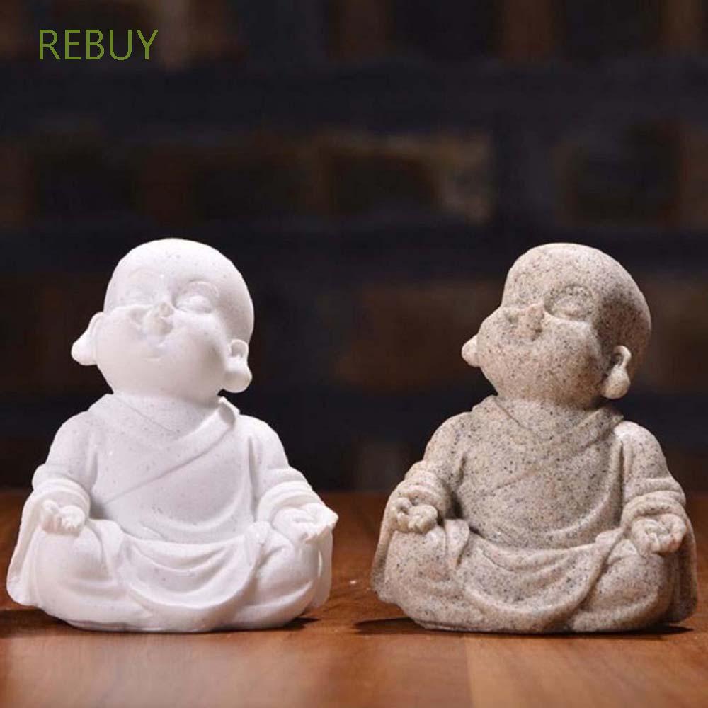 REBUY Creative Monk Figure Chinese Style Resin Gift Buddha Statue Gift ...